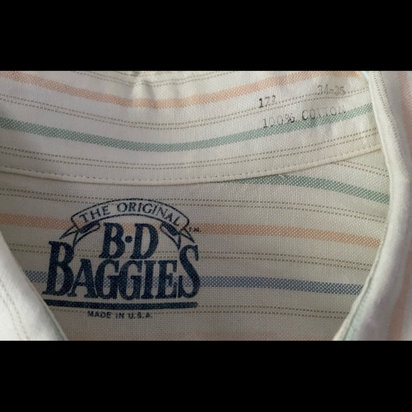 B-D Baggies | Shirts | Vintage Bd Baggies Ls Striped Shirt | Poshmark